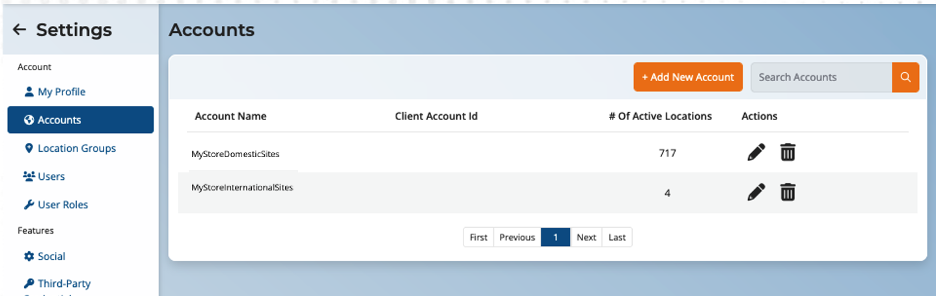 Adding, Editing, and Removing Chatmeter Accounts