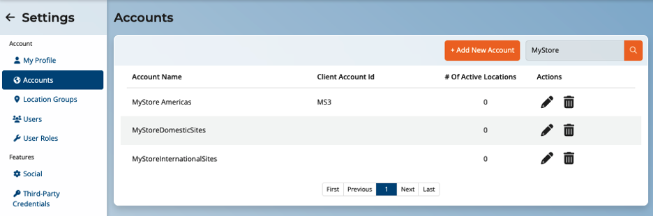 Adding, Editing, and Removing Chatmeter Accounts