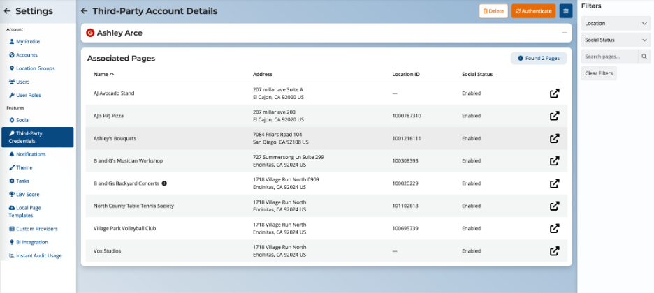 Managing Third-party Credentials