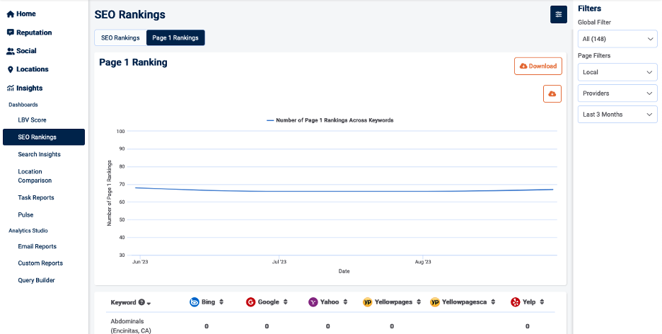 Understanding SEO Rankings Reports