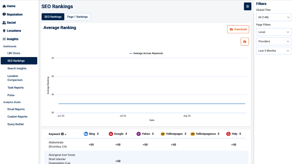 Understanding SEO Rankings Reports