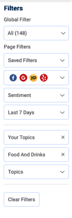 Using Saved Filter Sets