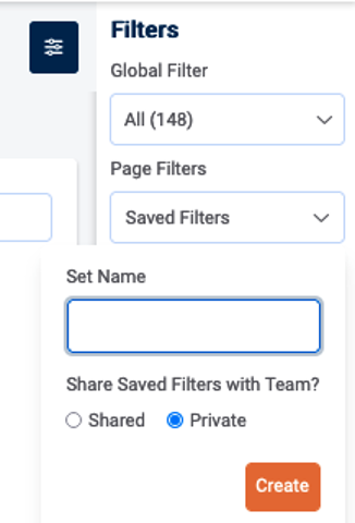 Using Saved Filter Sets