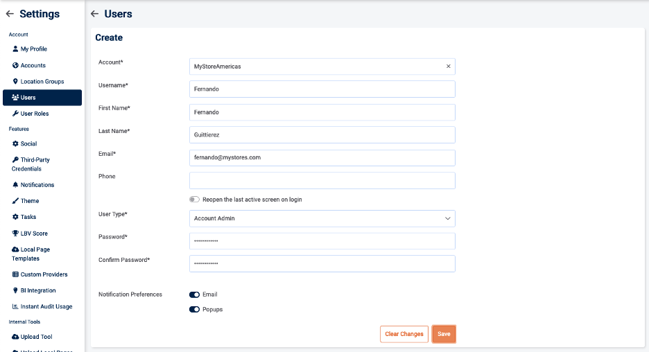 Managing LocationHQ Users